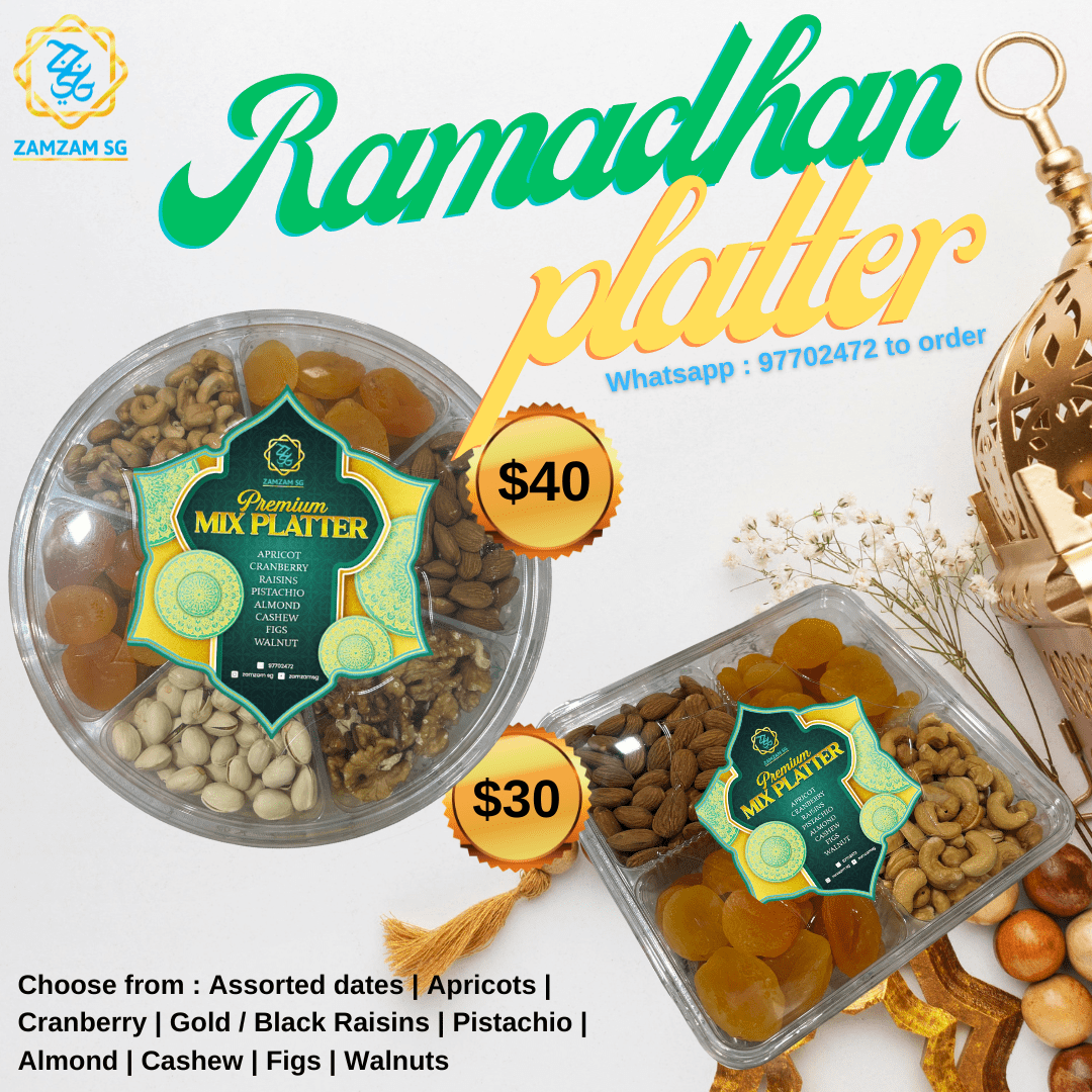Premium Dried Fruit & Nuts Platter – ZamZam Sg